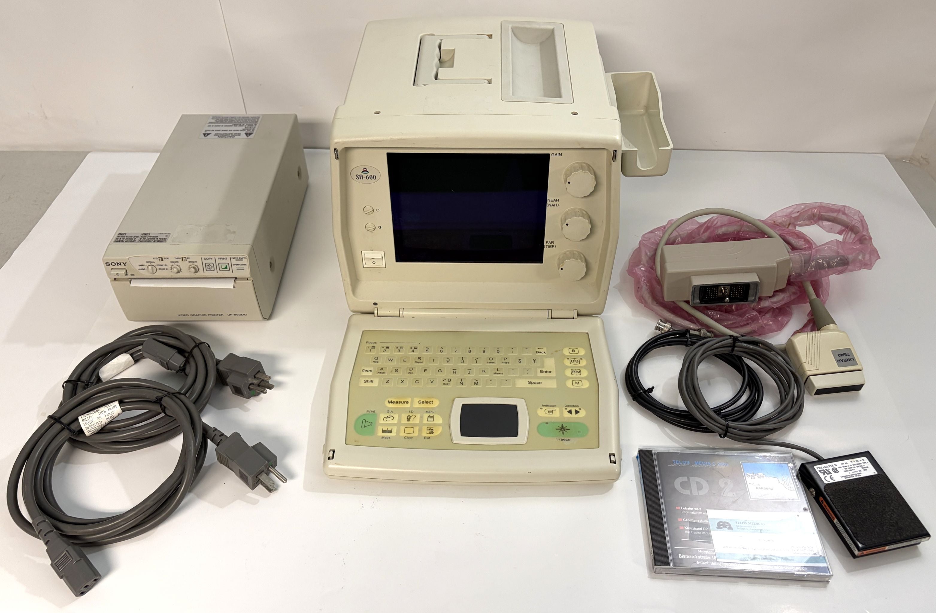 Portable Ultrasound Medison SonoAce SA-600 w/ Transducer & Printer ...