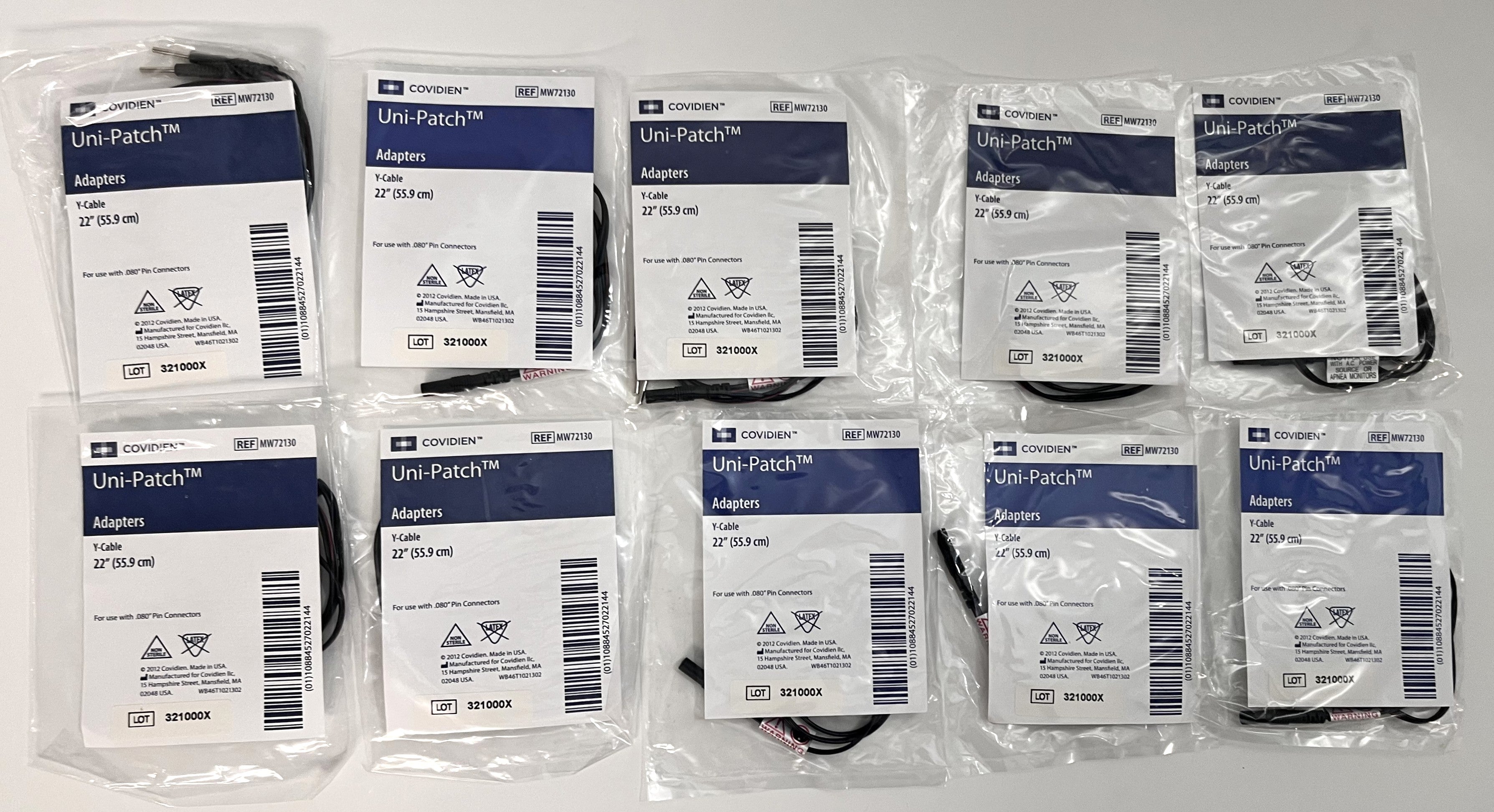 Covidien MW72130 Uni-Patch Adapters Y-Cable 22" (10-Pack) – PHENTERSALES
