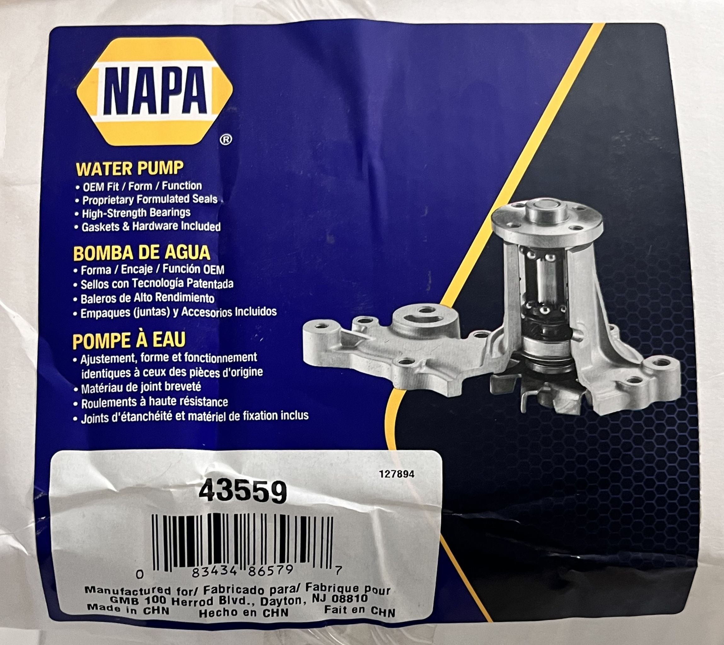 NAPA Tru-Flow 43559 Engine Water Pump – PHENTERSALES