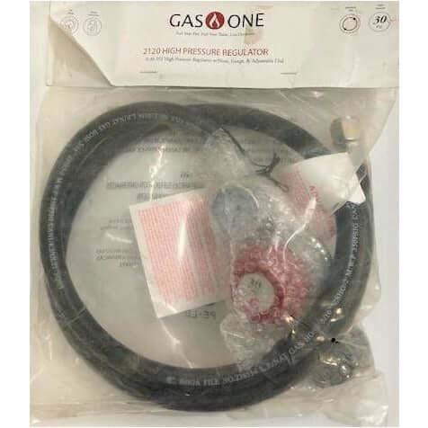 Gas One 2120 High Pressure Regulator with 4 ft Hose, 0-30 PSI ...